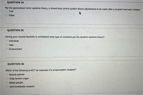 Solved Per The Generalized Motor Systems Theory A