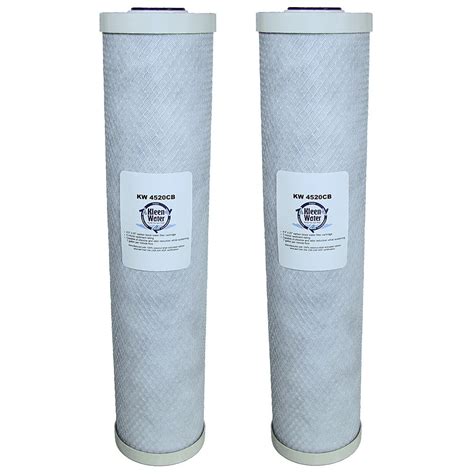 Two Pentek Ep 20bb Compatible Filters 4 5 X 20 Inch Carbon Block Kleenwater