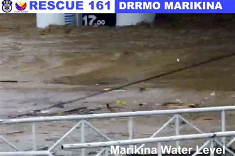 Marikina River On Second Alarm As Water Level Swells
