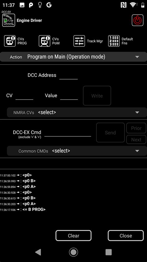 Features When Using The Native Protocol When Connected To A Dcc Ex Ex Commandstation — Engine
