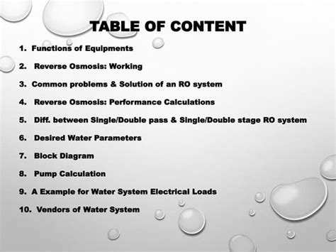 Design Of Reverse Osmosis Process Plant Ppt