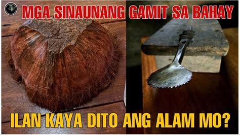 Sinaunang Kagamitan Sa Bahay