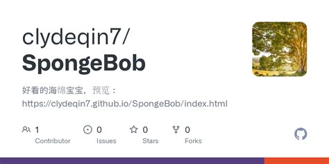 Github Clydeqin7 Spongebob 好看的海绵宝宝，预览： Spongebob Index Html