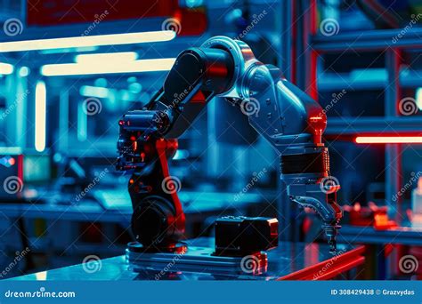 Robotic Arm Production Line Modern Industrial Technology Automated Production Cell Stock
