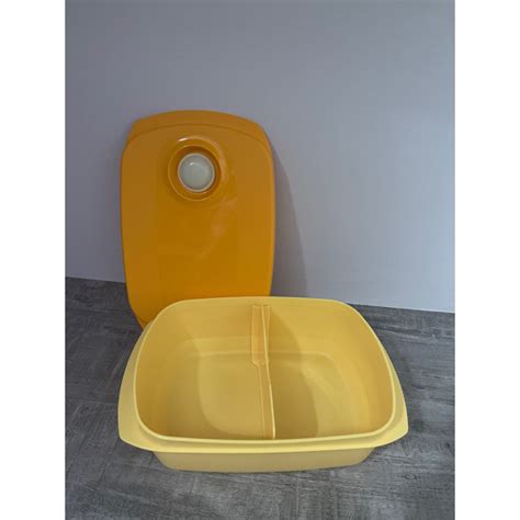 Tupperware Divided Microwaveable Lunch Box 1l Movable Divider