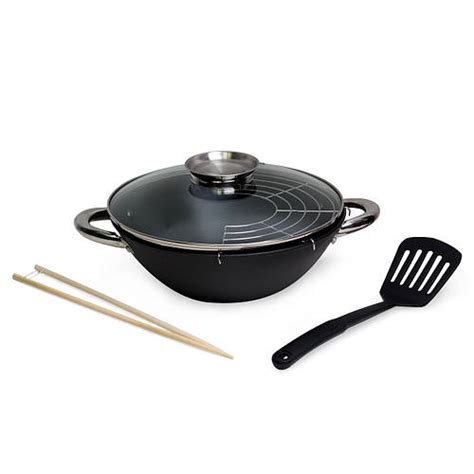 Купить Казан чугунный "Wok", с антипригарны покрытием, с крышкой, с ...