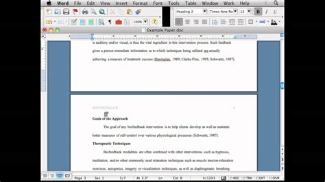 Apa Style Sixth Edition Tutorial Using Multiple Level Headings Youtube