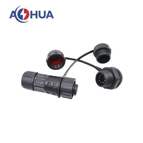 Signal Control Panel Mount 7pin Male To Female Plug Socket Ip68 Waterproof Connector Wire