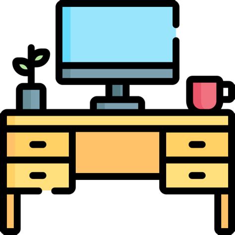 Desk Special Lineal Color Icon