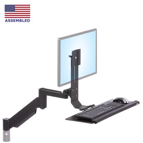Trs2718 Monitor Arm And Folding Keyboard Tray