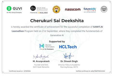 🚀iam Thrilled To Share That I Have Successfully Completed The Guvi