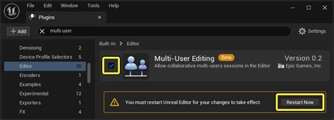 Multi User Server User Interface In Unreal Engine Unreal Engine 55 Documentation Epic