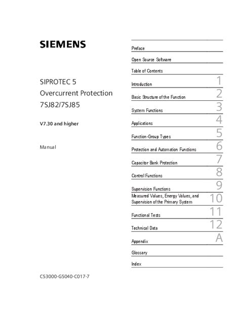 Siemens SIPROTEC