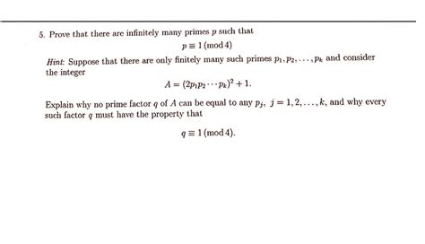 Solved Prove That There Are Infinitely Many Primes P Such Chegg Com
