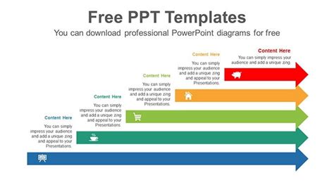 Staked Horizontal Minimalist PowerPoint Template PPT Designs