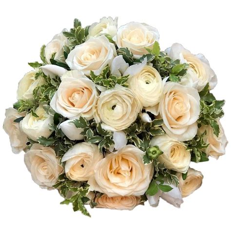 Купить белый букет цветов Брно - Flowers Retail