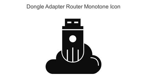 Dongle Adapter Router Monotone Icon In Powerpoint Pptx Png And Editable Eps Format PPT Example