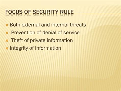 Ppt The Security Rule Powerpoint Presentation Free Download Id