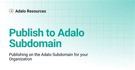 Problem Publish To Adalo Subdomain Get Help Adalo