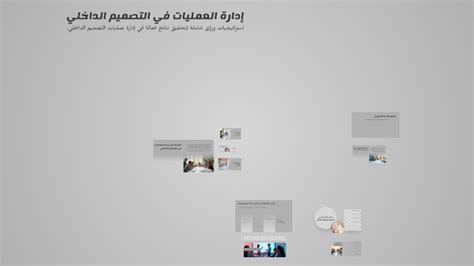 إدارة العمليات في التصميم الداخلي By Maria Botros On Prezi