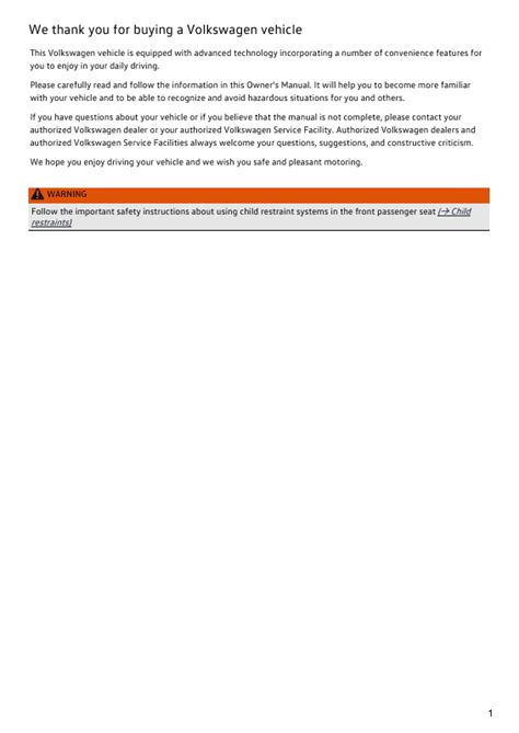 2024 Volkswagen Arteon Owners Manual Pdf 654 Pages