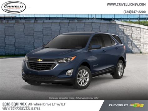 2018 Storm Blue Metallic Chevrolet Equinox Lt Awd 124502842 Photo 7