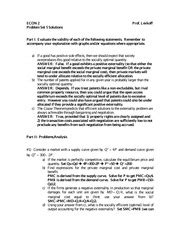 ECON HW Solutions ECON Problem Set Solutions Prof Levkoff Part I Evaluate The