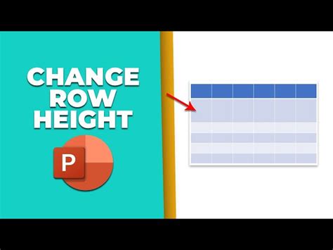 How To Set Row Height In Ppt Table