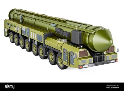 Scud Missile Mobile Short Range Ballistic Missile System 3d Rendering