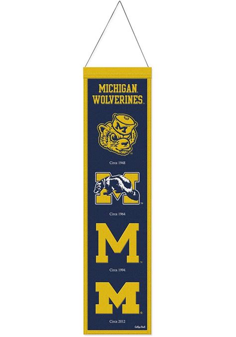 Blue Michigan Wolverines 8x32 Evolution Banner 57112028