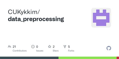 GitHub CUKykkim Data Preprocessing