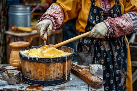 Premium Photo Honey Being Harvested From A Hive Using Traditional Methods