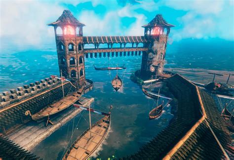 Observation Towers And A Dock For Travelers ⚓ Valheim In 2025 Nordic Architecture Viking