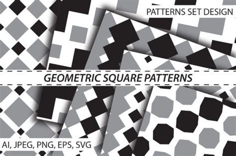 Simple Square Pattern Graphic By SIKEY STUDIO Creative Fabrica