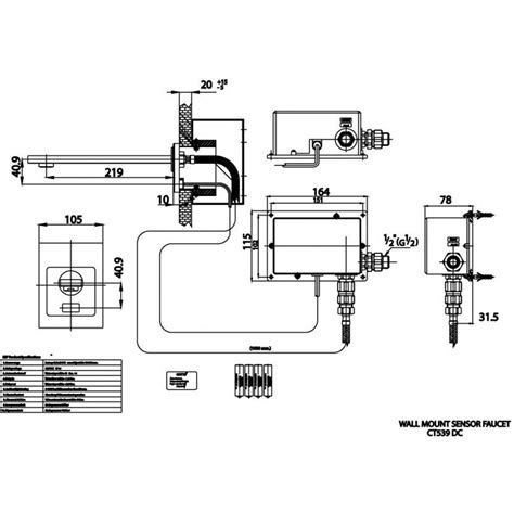 Vòi Lavabo Cảm Ứng Gắn Tường Cotto Ct539dcld Lạnh Dùng Pin Tuấn Đức