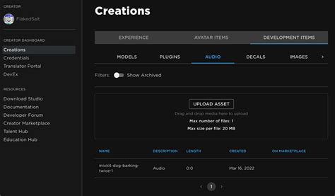 An Easier Way To Upload Your Assets On Creator Dashboard Announcements Developer Forum Roblox