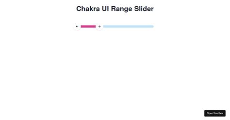 Range Slider Demo Codesandbox