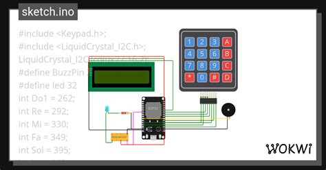 Pasword Access Lcd Keypadc5 Tt 3c Wokwi Esp32 Stm32 Arduino Simulator