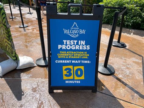 Krakatau Aqua Coaster Testing Possible Stand By Queue Instead Of Virtual Line At Universals