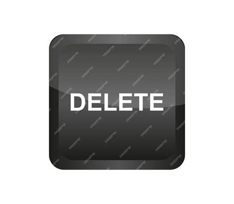 Premium Vector Delete Button