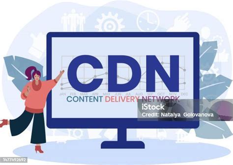 Cdn 콘텐츠 전송 네트워크 약어 개념에 대한 스톡 벡터 아트 및 기타 이미지 개념 개념 기호 고객 참여 Istock