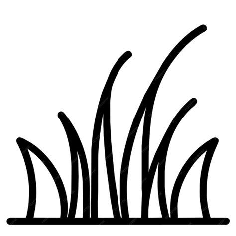 Premium Vector Grass Icon Outline Premium Vector Grass Icon Outline