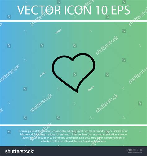 Heart Icon Beautiful Heart Love Icon Stock Vector Royalty Free 1711324600 Shutterstock