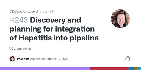 Discovery And Planning For Integration Of Hepatitis Into Pipeline · Issue 243 · Cdcgovdata