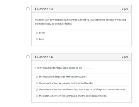 question 11 2 pts which of the following metamorphic rocks is