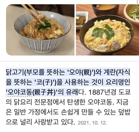 오야꼬동 뜻 너무 충격이야ㅠㅠㅠ 인스티즈 Instiz 이슈 카테고리