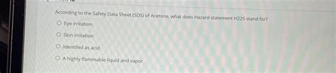 High Quality Solution According To The Safety Data Sheet Sds ﻿of Acetone