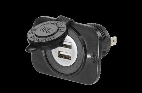 Narva V Heavy Duty Dual Usb Socket Black Oz Toolbox