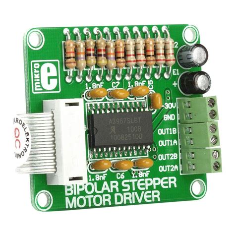 mikroe bipolar stepper motor driver board mikroe 334 debug store