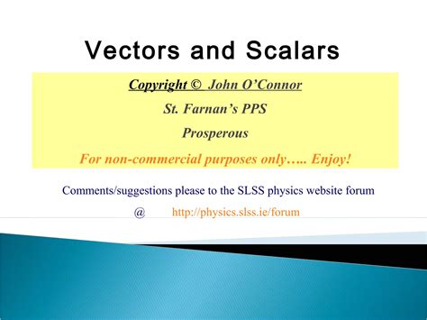 Vectorsandscalars Ppt